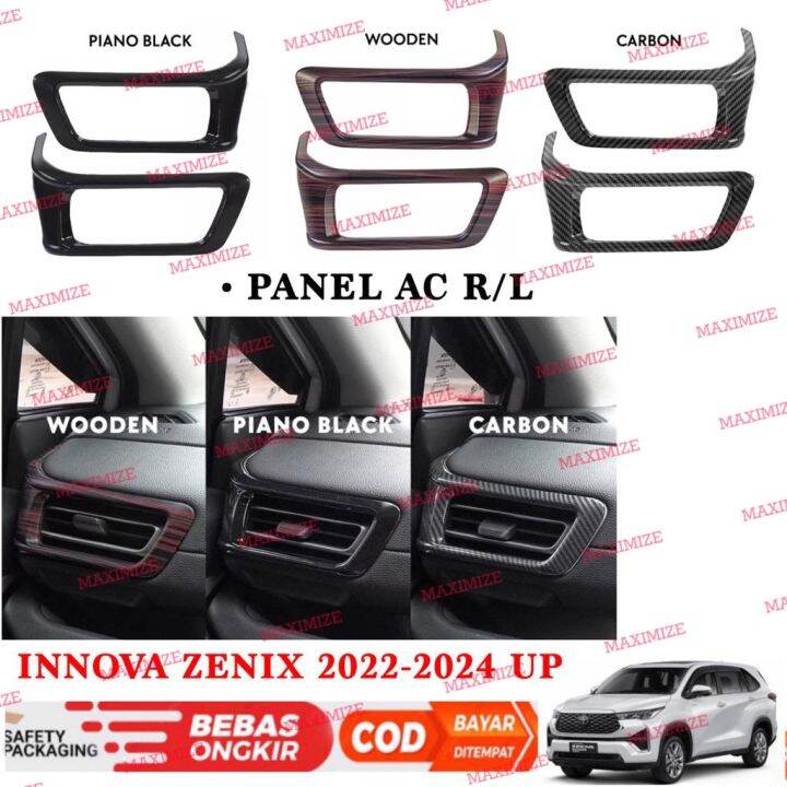 Panel Side Air Vent AC R/L Kanan Kiri Innova Zenix 2022 2023 2024 Hitam ...