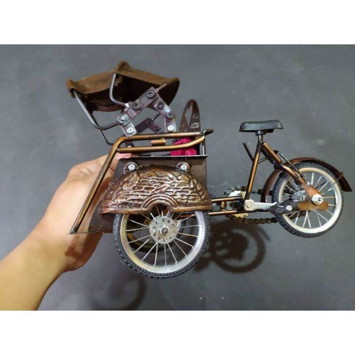 Miniatur Becak Jawa Jogja - Becak Mini Super | Lazada Indonesia