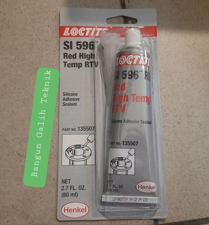 Loctite SI 596 Red High Temp Rtv Silicone Adhesive Sealant | Lazada Indonesia