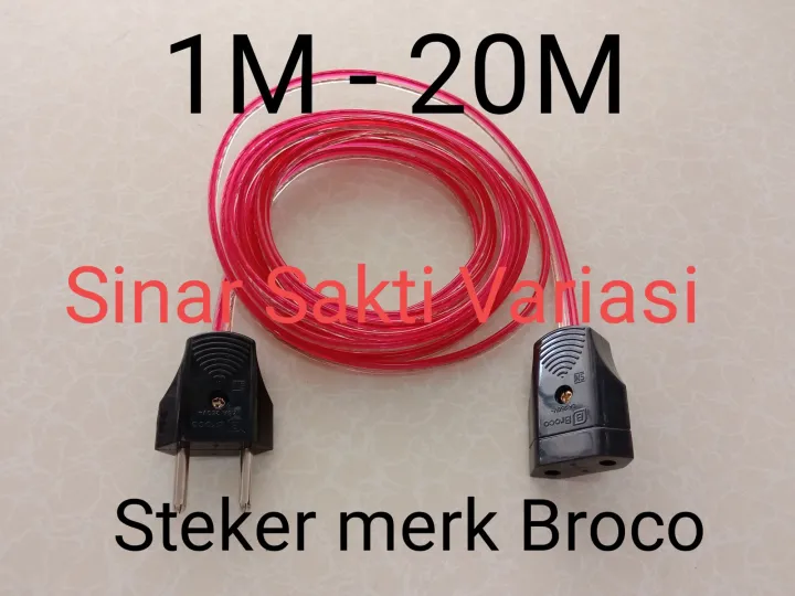 SAMBUNGAN KABEL LISTRIK EXTENSION BROCO 1M - 20M | Lazada Indonesia