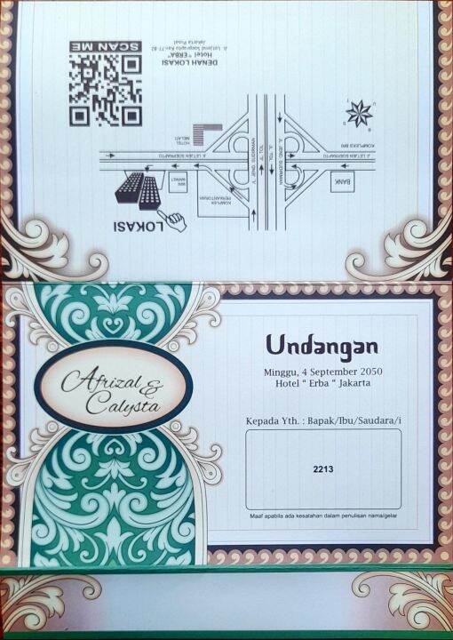 Blanko undangan pernikahan erba cover 2213 | Lazada Indonesia
