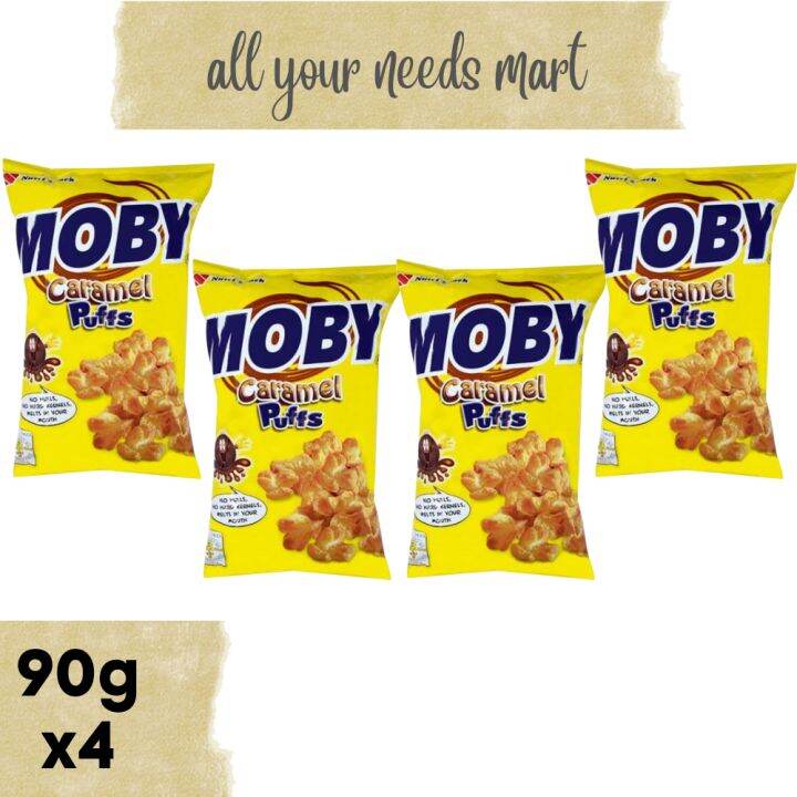 Moby • Caramel Puffs Chip • 90g x4 | Lazada PH