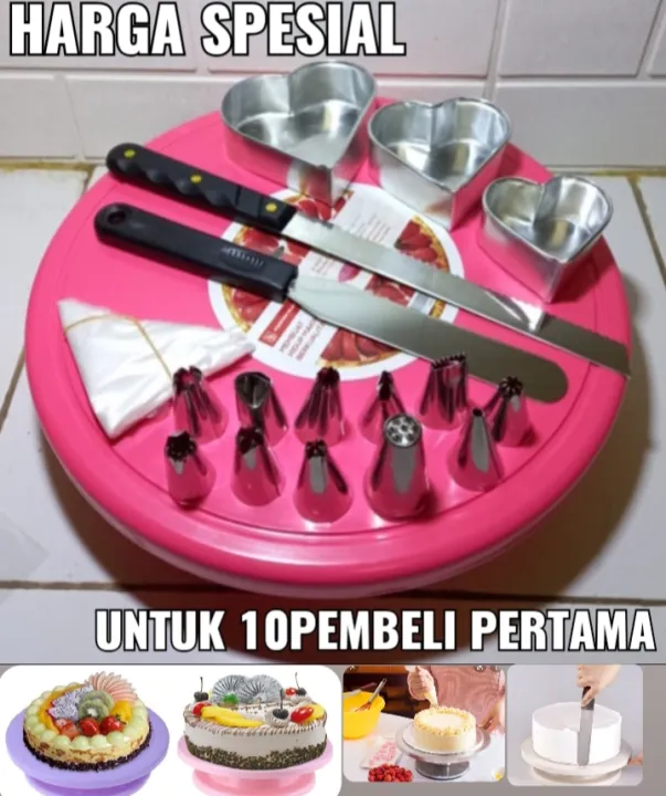 set dekorasi kue/peralatan membuat kue/paket lengkap alat hias kue/set ...