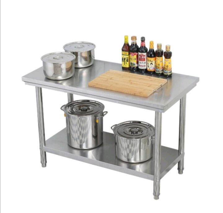 60cm x 60cm x 80cm Stainless working table / stainless preparation ...