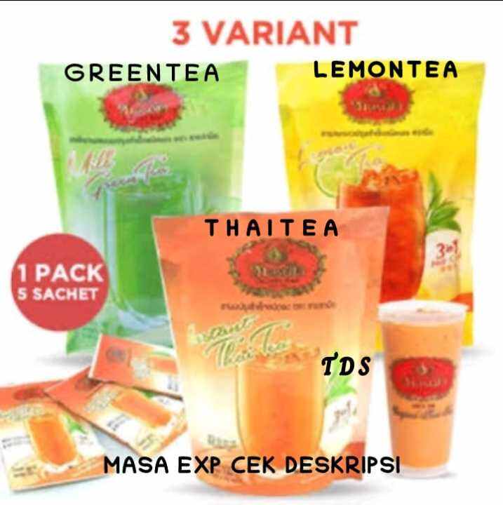 chatramue instan thai tea green tea lemon tea teh instan | Lazada Indonesia