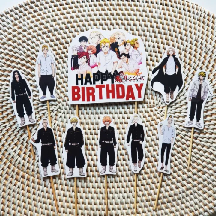 cake topper toper hiasan tusukan kue cake nasi tumpeng ulang tahun ...