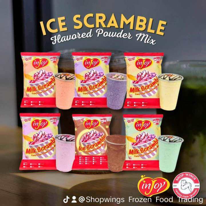 Injoy Milk Ice Scramble Flavored Powder Mix 1kg | Lazada PH