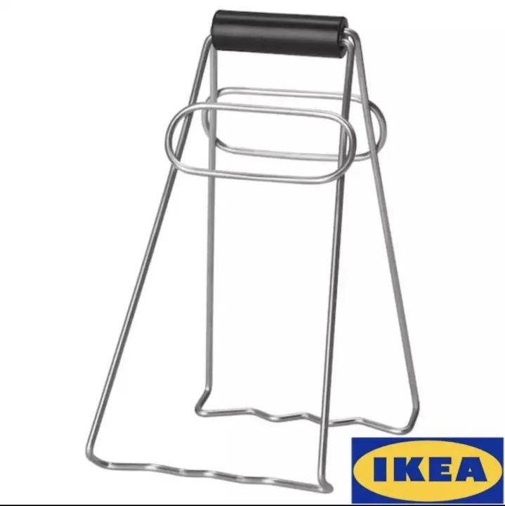 IKEA ของแท้ STENBIT สเตียนบิต ที่คีบจานร้อน, ดำ | Lazada.co.th