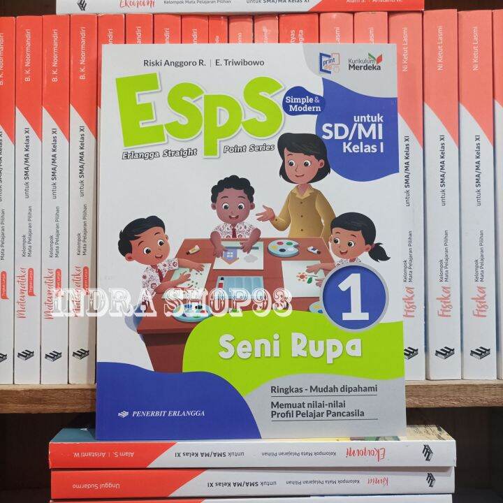 Buku ESPS Seni Rupa Kelas 1 SD/Mi Erlangga Kurikulum Merdeka | Lazada Indonesia