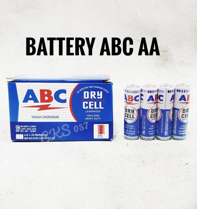 Batu Batre / Battery ABC Biru AA | Lazada Indonesia