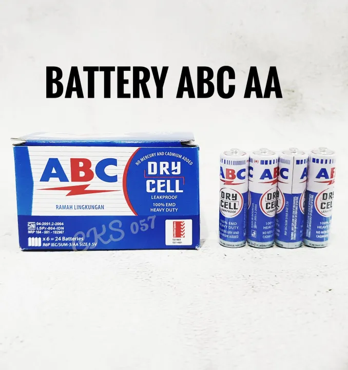 Batu Batre / Battery ABC Biru AA | Lazada Indonesia