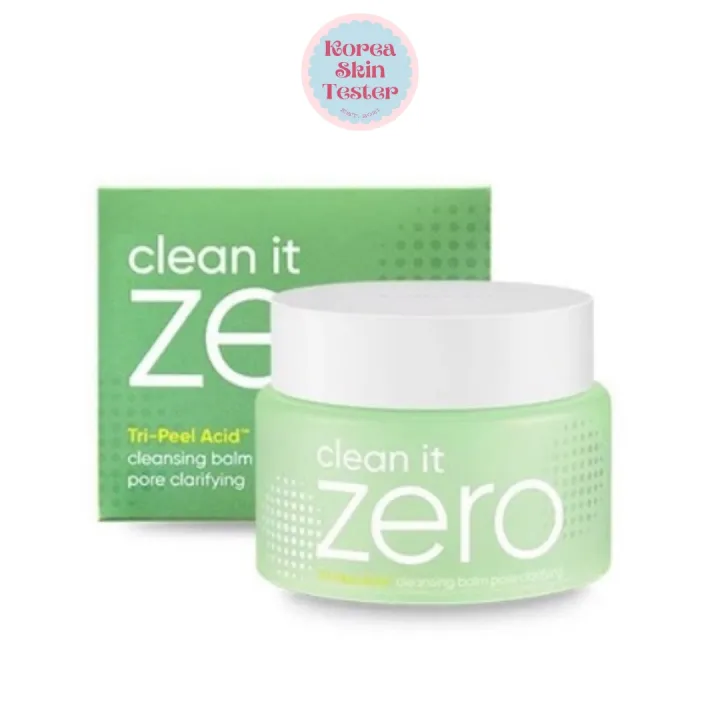 Banila Co Clean It Zero Tri-Peel Acid Cleansing Balm Pore Clarifying ...