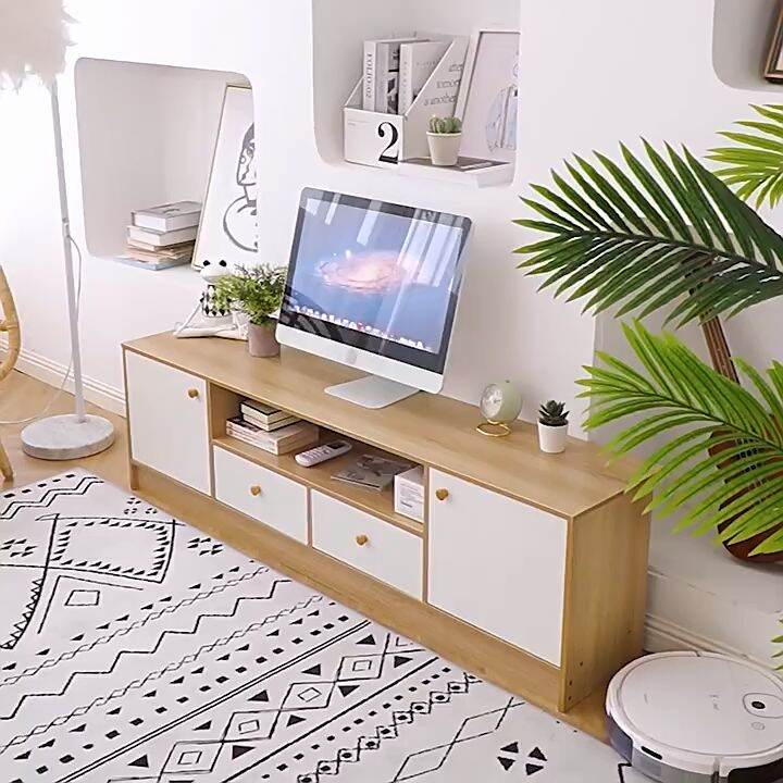 Nordic TV Cabinet TV Rack Bedroom Floor Cabinet Side Cabinet TV Cabinet ...
