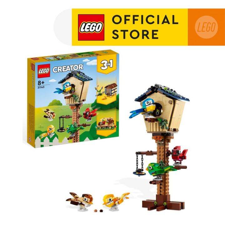 LEGO Creator 3in1 31143 Birdhouse Building Toy Set (476 Pieces ...