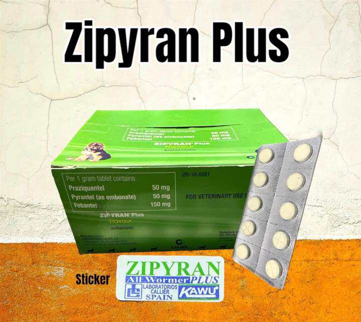 ZIPYRAN PLUS Dewormer (Sold Per 1 Tablet w/ Sticker) | Lazada PH