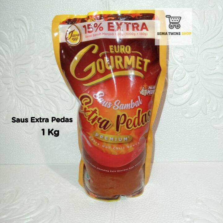 EURO GOURMET Saus Sambal EXTRA PEDAS 1Kg - Saos Sambal 1 Kg | Lazada Indonesia