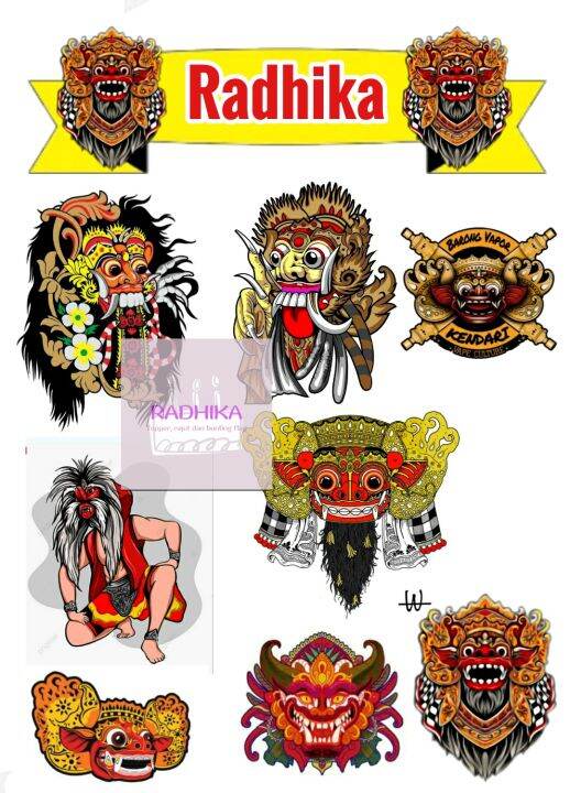 Topper hiasan kue barong barongan reog custom nama | Lazada Indonesia