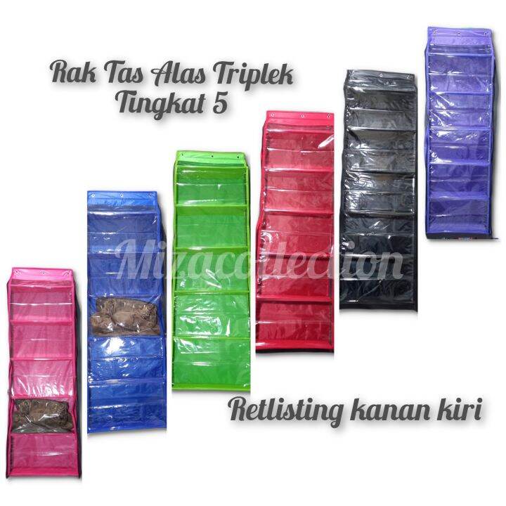 Rak Tas Polos Alas Triplek Tingkat 5 Retlisting | Lazada Indonesia