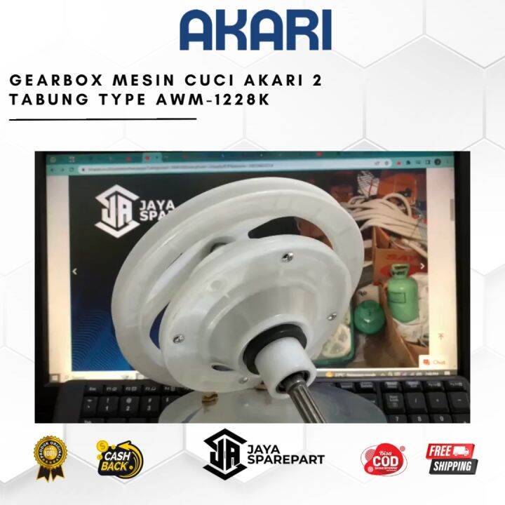 AWM-1228K Gear Box | Gearbox Mesin Cuci Akari 2 Tabung Type AWM-1228K ...