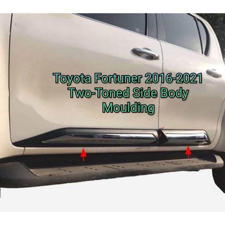 Toyota Fortuner 2016-2021 Two toned Body Side moulding | Lazada PH