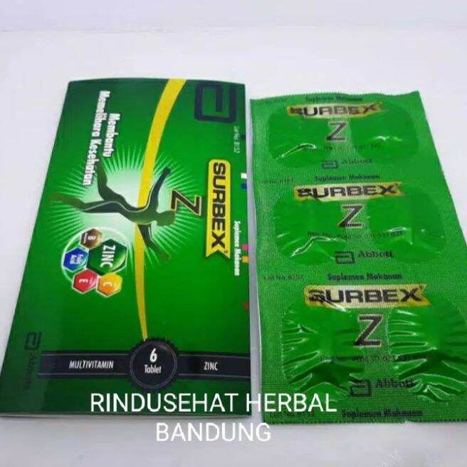 surbex z 1 Strip 6 kapsul/multivitamin daya tahan tubuh | Lazada Indonesia