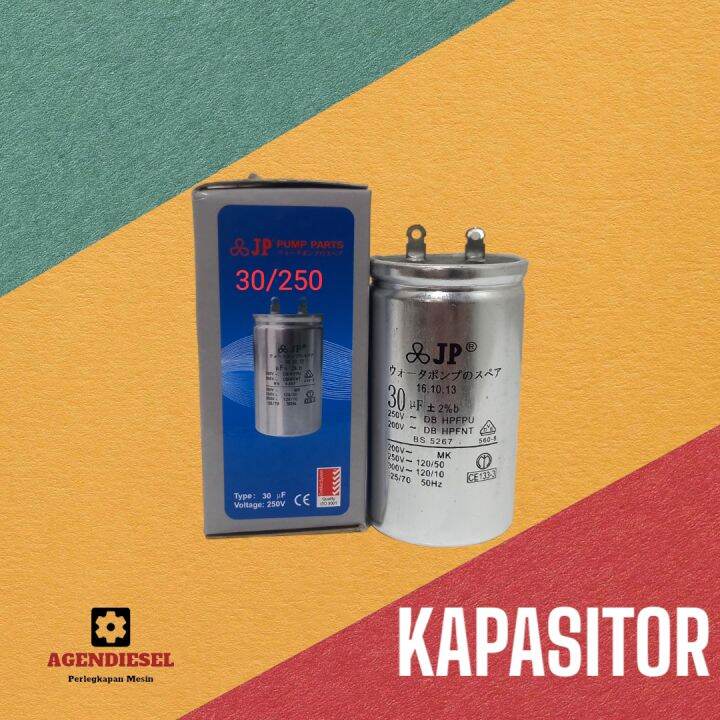 Kapasitor 30uf - 100uf - 150uf - 250uf - 300uf - 400uf - 500uf / 250v Model Colok | Lazada Indonesia