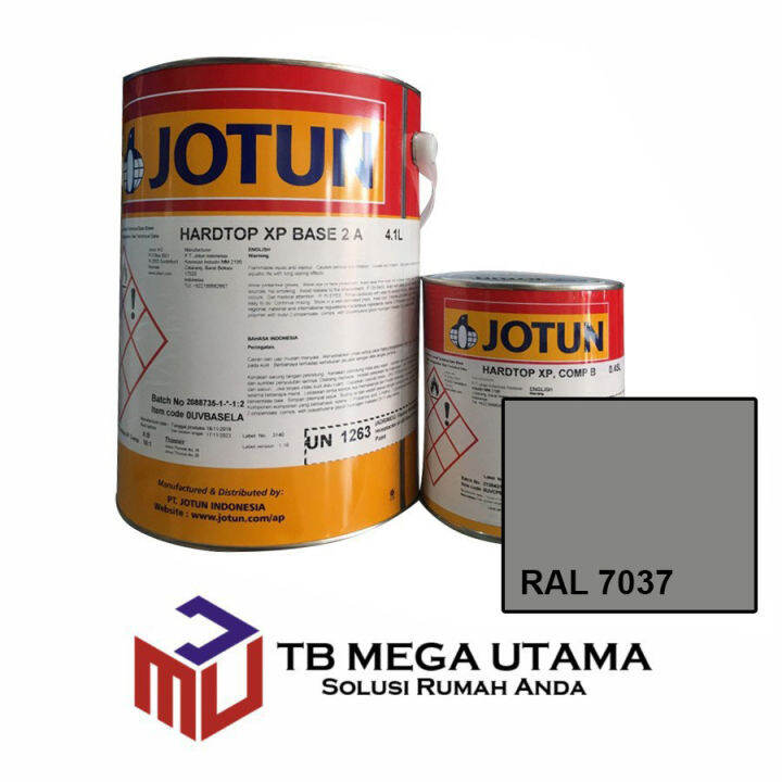 Jotun Hardtop XP - RAL 7037 Kemasan 5 Liter 2 Komponen | Cat Polyurethane | Lazada Indonesia