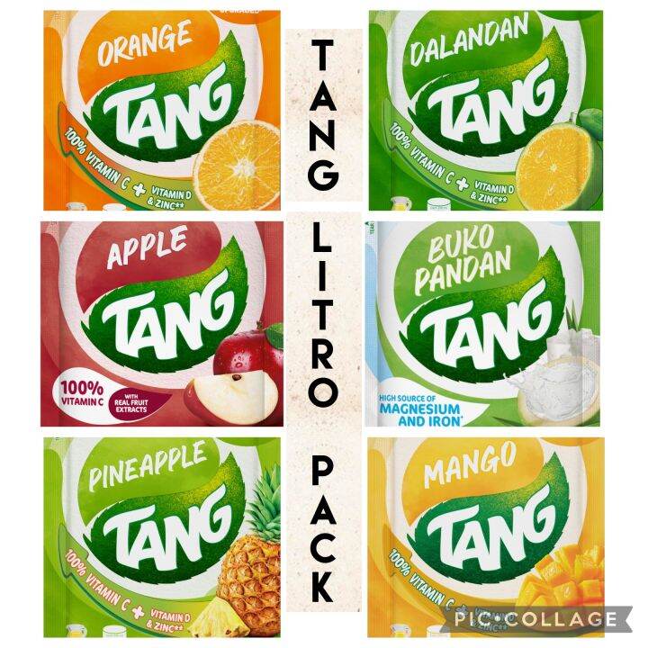 Tang Litro Pack (Tang Mango, Tang Orange, Dalandan, Pineapple, Apple ...