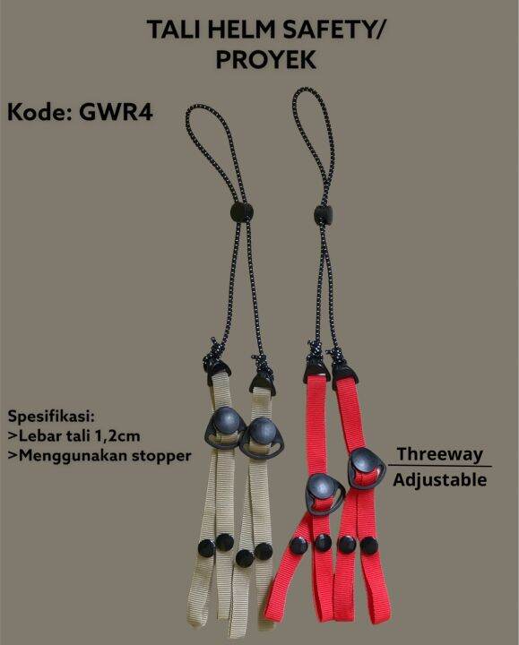 TALI HELM PROYEK/SAFETY/TALI DAGU HELM (Lebar tali 1,2cm) | Lazada ...