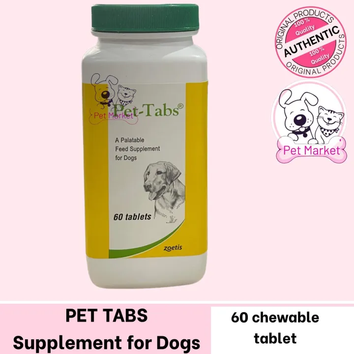 Pet Tabs Feed Supplement for Dogs 60 Chewable Tablets | Lazada PH