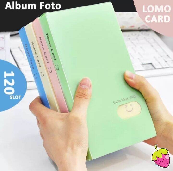 Album Foto Lomo card album foto 2R 120 slot album tempat photo card ...