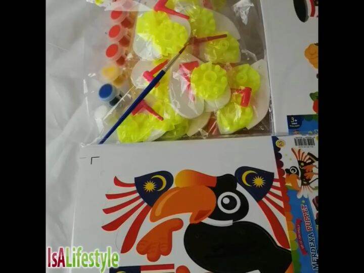 IsALifestyle 10/pk Merdeka Flower Pinwheel with Color Set DIY Children ...