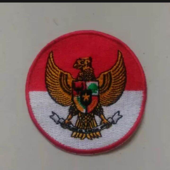logo bordir/emblem bordir merah putih garudA | Lazada Indonesia