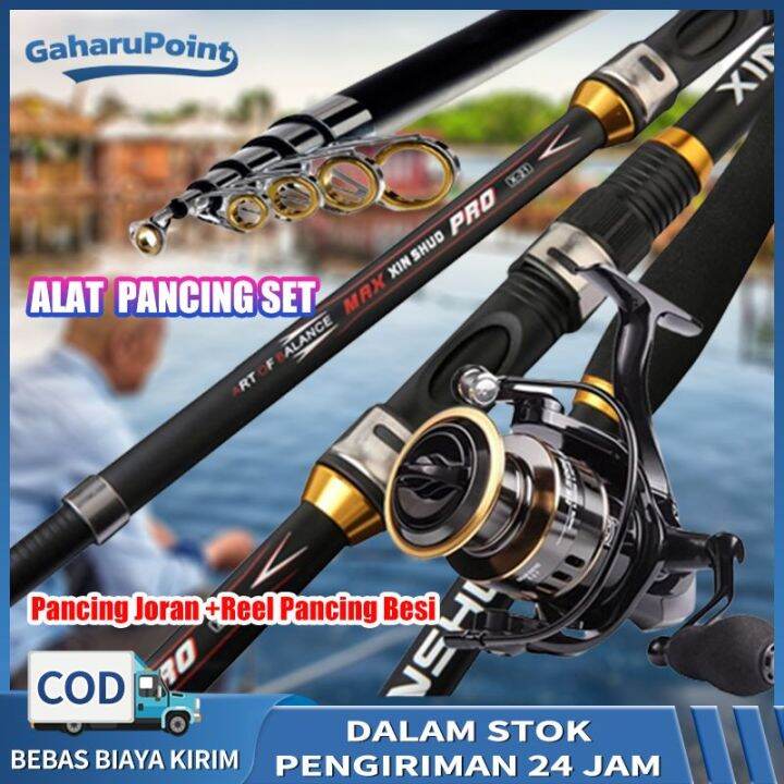Set Lengkap Memancing Murah Dan Kukuh 2.1-3.6M Joran Pancing Portable ...