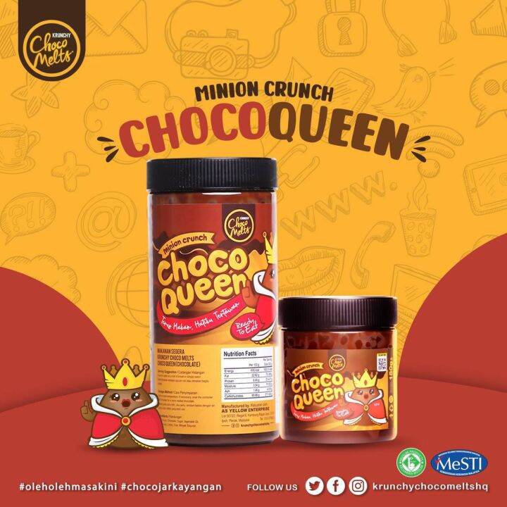 KRUNCHY CHOCO MELTS CHOCO QUEEN 150g | Lazada