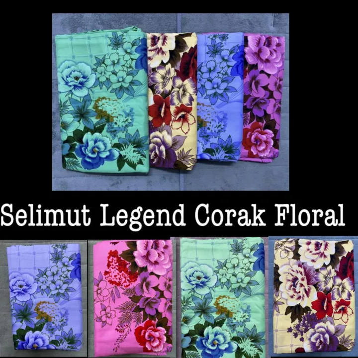 Selimut Legend Saiz Queen Corak Floral Cantik | Lazada