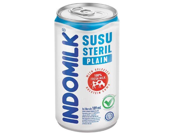 Indomilk Susu Steril Plain Can 189 ml | Lazada Indonesia