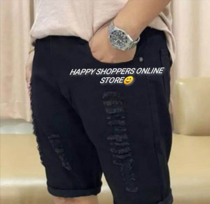TATTERED/RIPPED/BUTAS MAONG SHORT SLIM FIT FOR MENS COLLECTIONS | Lazada PH