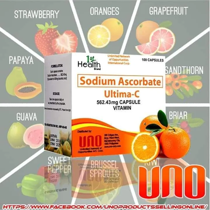 SODIUM ASCORBATE (ULTIMA C) 100 CAPSULES/Box | Lazada PH