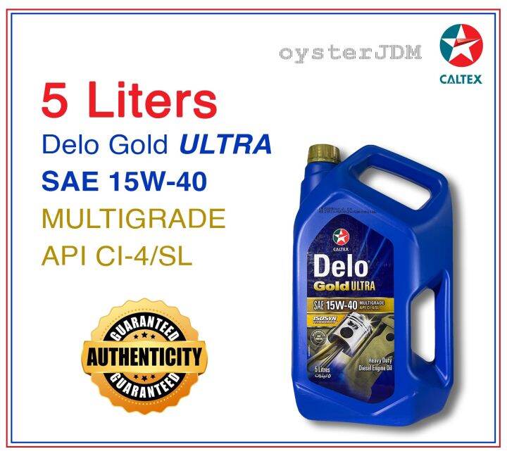 Caltex Delo Gold ULTRA SAE 15w-40 5L 6L 7L | Lazada PH