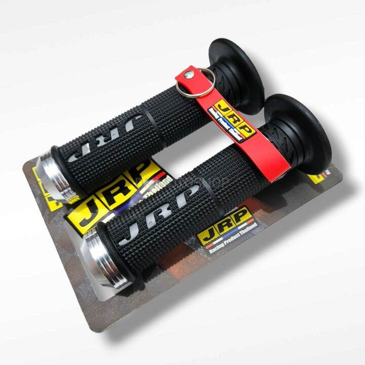 JRP Black Motorcycle Hand Grips - Anti-Slip, Durable - Universal Fit ...