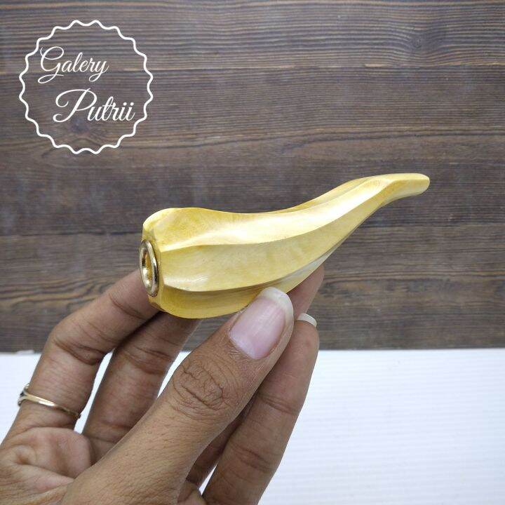 pipa rokok kayu kemuning gading motif belimbing mini P217 | Lazada ...