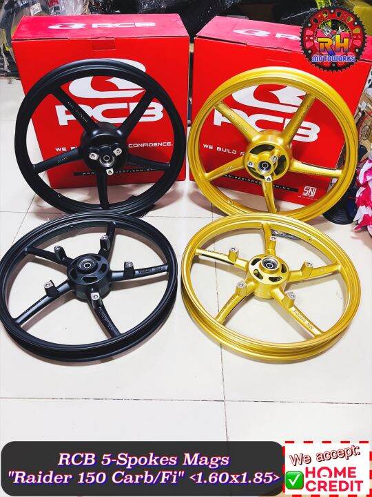 RCB (5 Spokes) Mags for Raider 150 Carb/Fi | Lazada PH