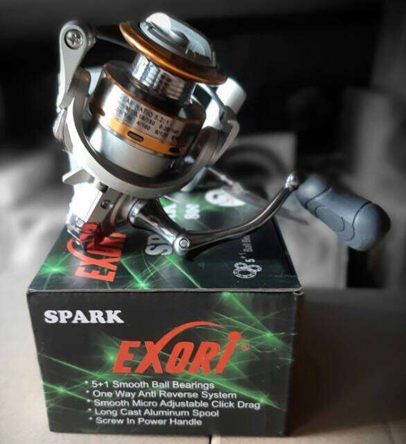 Katrol Pancing EXORI SPARK 800. Katrol Udang Ikan Spinning Casting ...