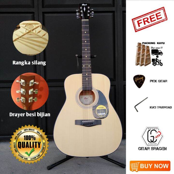 gitar akustik rangka silang cort ad810op | Lazada Indonesia