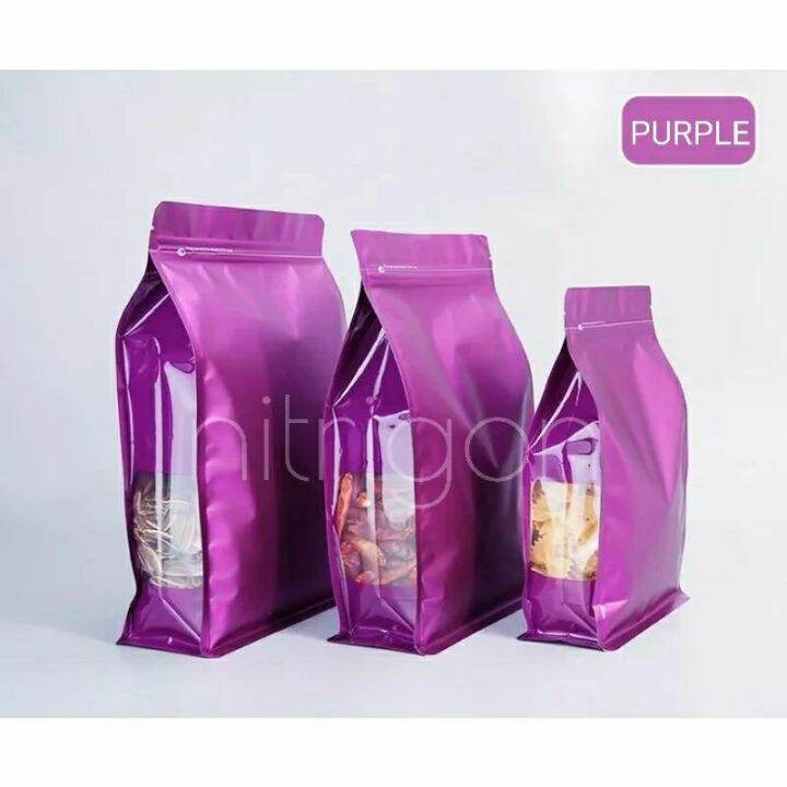 Bungkusan Gred Makanan Aluminium Tebal Warna PURPLE Tetingkap Plastik ...