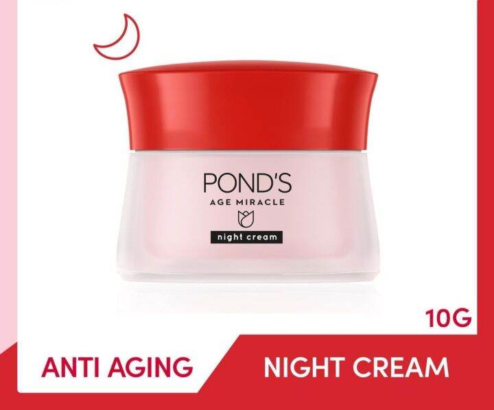 PONDS AGE MIRACLE NIGHT CREAM 10ML - PONDS CREAM AGE MIRACLE - CREAM ...