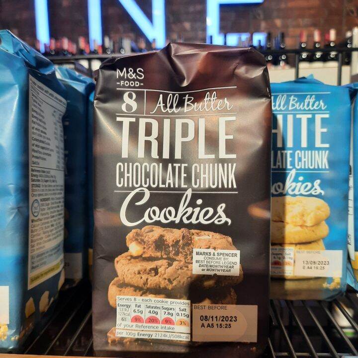 Marks and Spencer 8 All Butter Triple Chocolate Chunk Cookies | Lazada PH