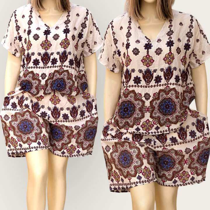 Plus Size Terno Pambahay Can Fit Up To 2xl Challis Fabric Lazada Ph