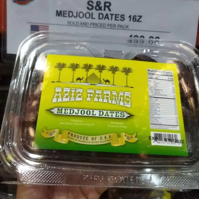 AZIZ FARMS, MEDJOOL DATES (16 oz) NATURAL SWEETNESS, produced from USA ...